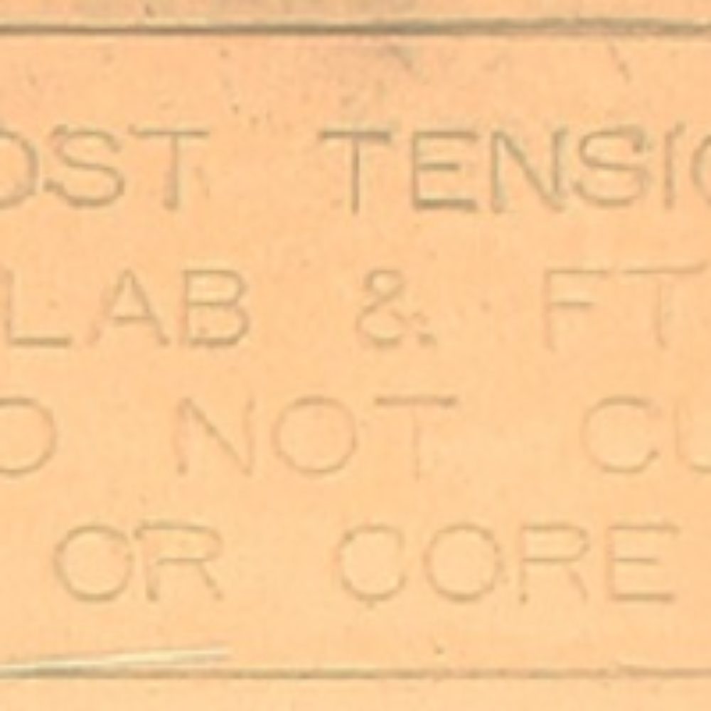 Concrete Stamp Post Tension Slab And Footing Do Not Cut Or Core