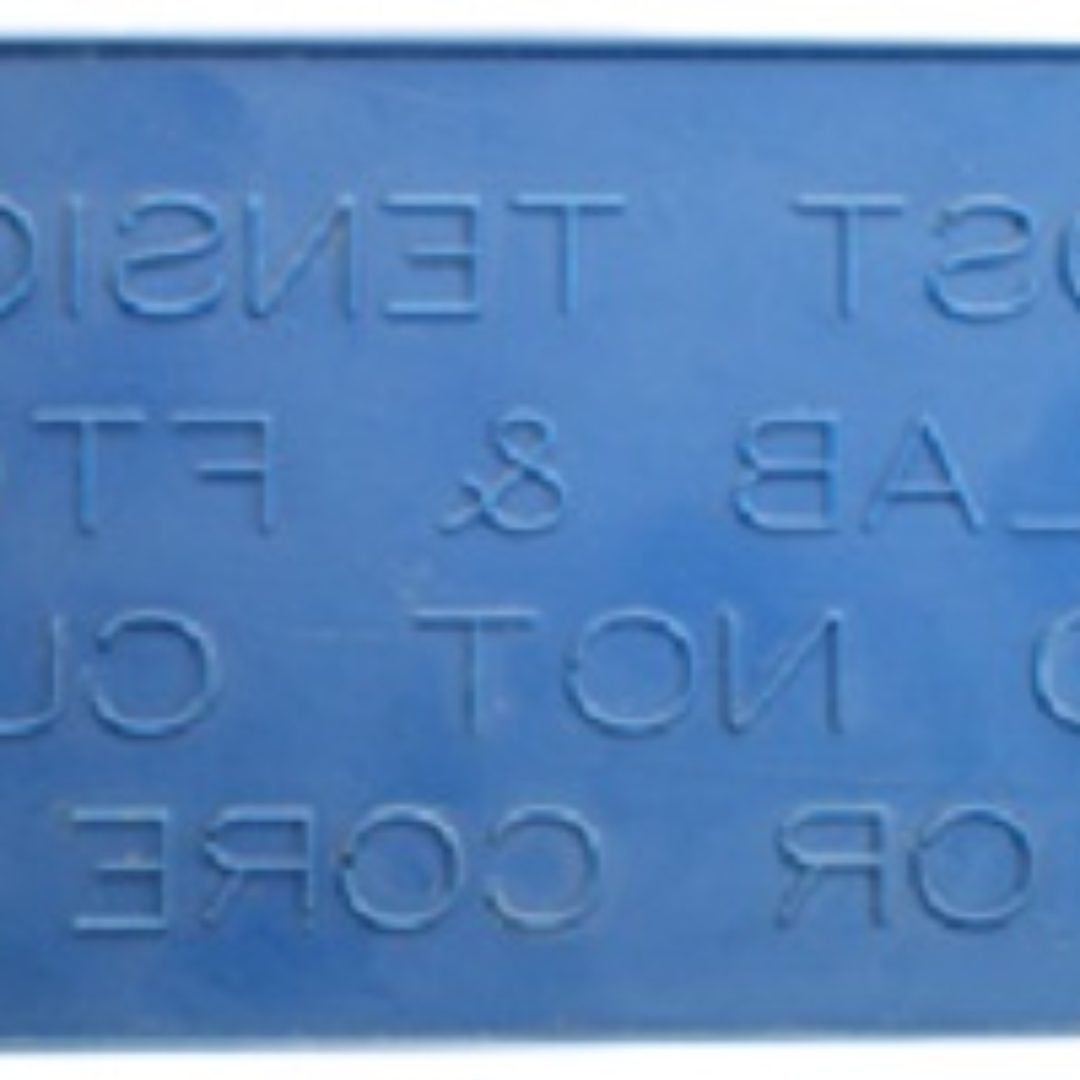 Concrete Stamp Post Tension Do Not Cut