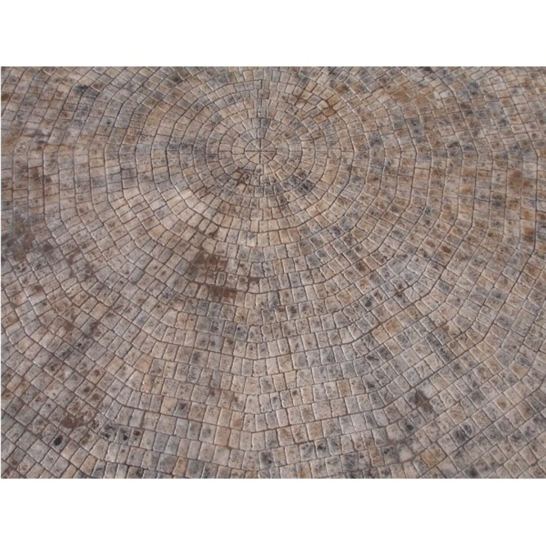 Concrete Stamp 5 Ft Dia Radius Cobble Stone