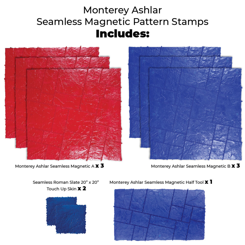 Monterey Ashlar Seamless Magnetic Pattern Stamps Custom Package ...